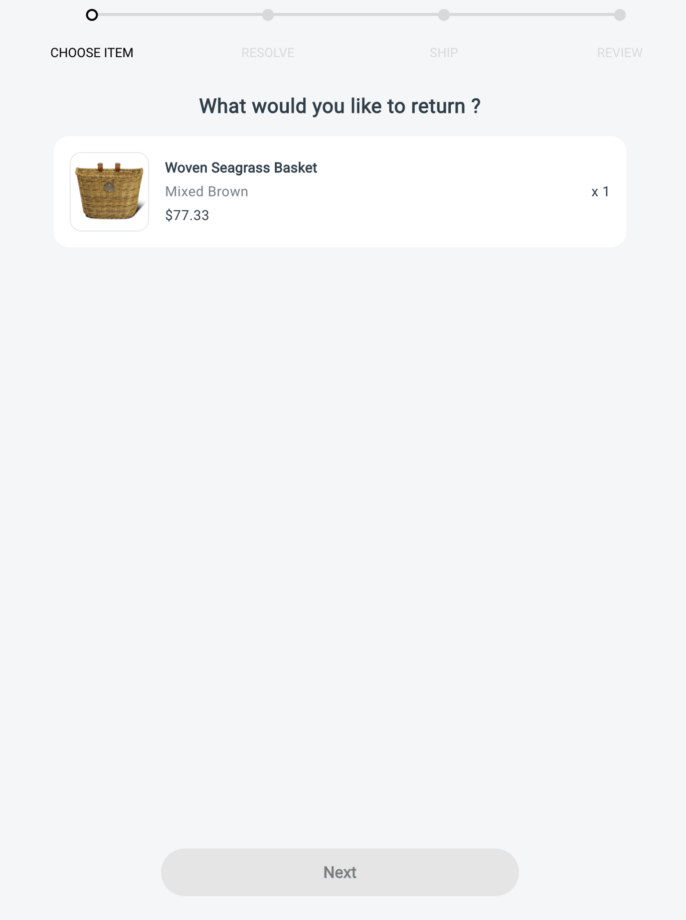 How do I process a return?