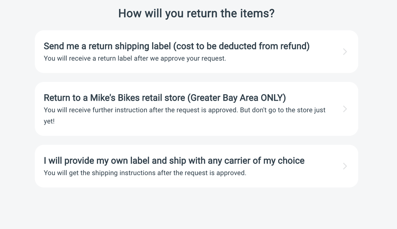 How do I process a return?